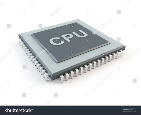 Computer Cpu Central Processing Unit Stock Photo 81037333 Shutterstock