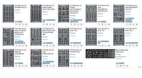 Behringer System 100 Clona El Clásico Sinte Modular Roland En Eurorack