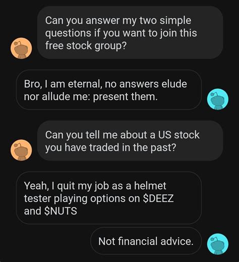 Finally Got Noticed By Bot Senpai R Amcstock