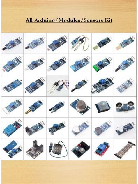 All Arduino Modules Sensors Kit Project Pdf Arduino Computer Engineering