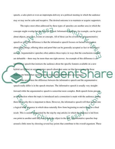 Informative Vs Argumentative Speech Essay Example Topics And Well Written Essays 500 Words