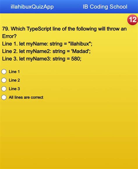Daily Typescript Mcq No 79 Test Your Skills Typescript Codingchallenge