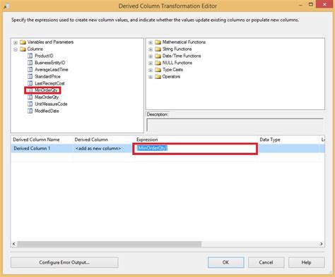 How To Use Derived Column Transformation In Sql Server Integration