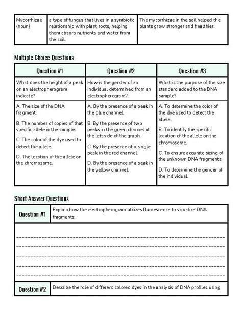 Interpreting Electropherogram Components Forensic Science Printable