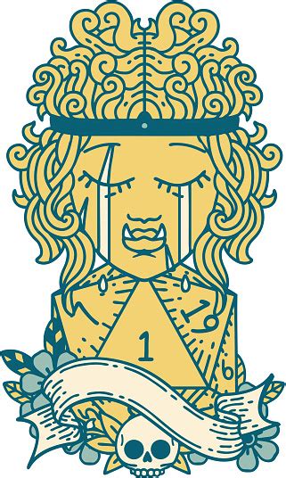 우는 오크 야만인 캐릭터 얼굴과 자연스러운 D20 롤 일러스트 레이 션 굴리기에 대한 스톡 벡터 아트 및 기타 이미지 굴리기 도깨비 마음이 산란해진 Istock