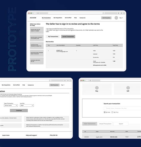 Escrow Website Ui Ux Behance