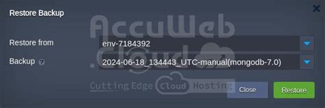 How To Set Up Automated Database Backup And Restore On Accuweb Cloud