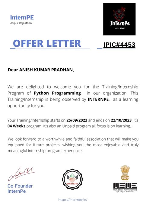 Anish Pradhan On Linkedin Internshipjourney Internpe Newbeginnings