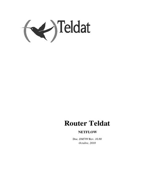 Router Teldat Netflow Pdf Enrutador Computación Protocolos De