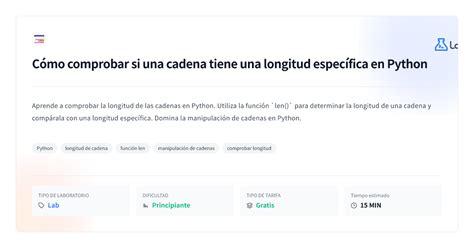 Cómo Comprobar Si Una Cadena Tiene Una Longitud Específica En Python Labex