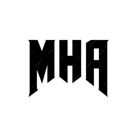 기술 회사 Mha의 글자 로고 디자인 Mha 로고 디자인 검은색과 색 컬러 조합 Mha 로그 Mha 터 Mha 디자인 Mha 아이콘 Mha 알파 Mha 타이포그래피 로고