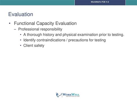 Workwell Prevention And Care Ppt Download