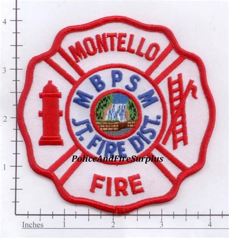 Wisconsin Monticello Fire Patch Police And Fire Surplus