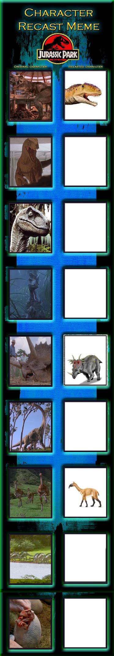 My Jurassic Park Recast By Andreone93 On Deviantart