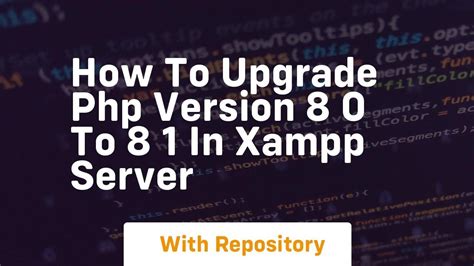 How To Upgrade Php Version To In Xampp Server YouTube