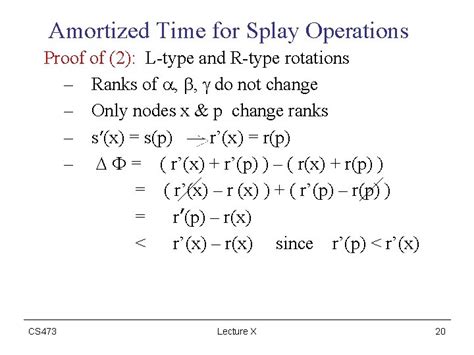 Cs 473 Algorithms I Lecture X Splay Trees
