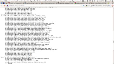 Integration Error When Using Solr And Integrating Nutch And Solr