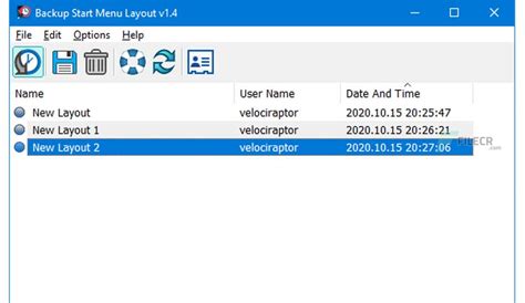 Backup Start Menu Layout 1 6 Free Download Filecr