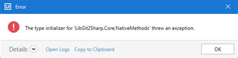 Git Libgit2sharpcorenativemethods Exception Upon Cloning Repository