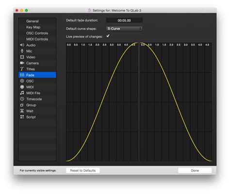 Settings Qlab 3 Documentation