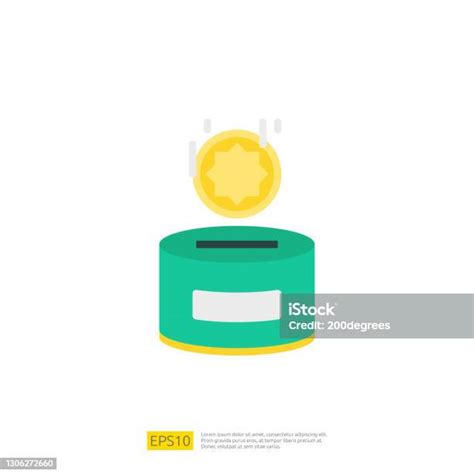 무슬림과 라마단 테마 개념에 대한 기부와 자선 아이콘 벡터 일러스트레이션 Eid Ul Fitr에 대한 스톡 벡터 아트 및 기타