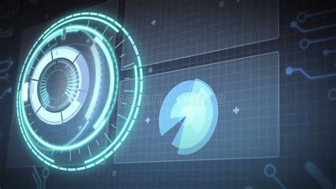 Animation Of Scope Scanning Over Data Processing On Black Background Stock Footage Video Of