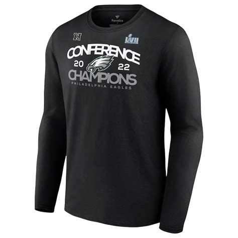 Philadelphia Eagles Mens Longsleeve Nfc Conference Champions Shadow C