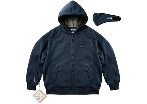Palace Gore Tex Windstopper Bonded Jacket Navy Mens Fw24 Us