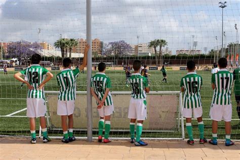A Group Of Amateur Young Soccer Players Are Watching A Interesting