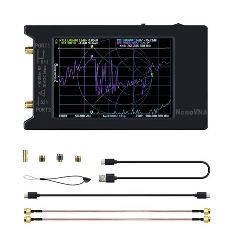 Nanovna H4 Vector Network Analyzer Kit 4inch Lcd Touch Screen 10khz 1 5ghz Hf Vhf