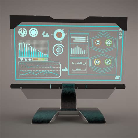 Sci Fi Computer 3d Model 29 Max Fbx Obj Unknown Free3d