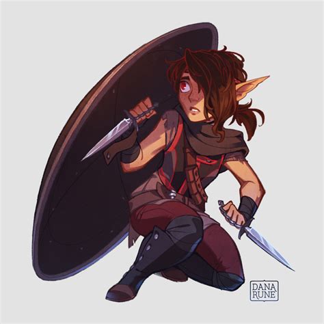 Danarunecommission Of A Half Elf Half Gnome Character Challenging Proportions For Someone Who