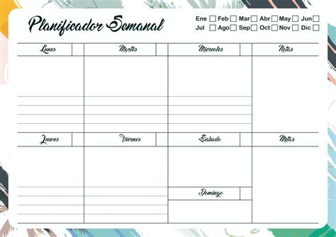 Planner Semanal Para Imprimir 15 Plantillas Gratuitas De Calendario