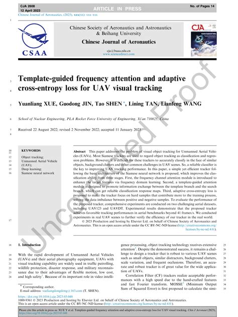 Pdf Template Guided Frequency Attention And Adaptive Cross Entropy