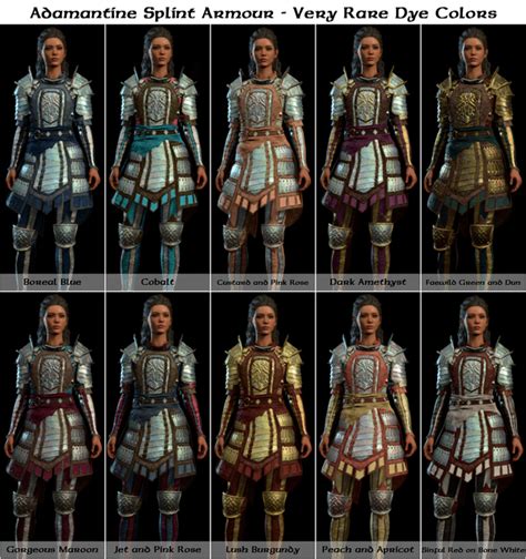 40 Dyes On Adamantine Splint Armour R Baldursgate3