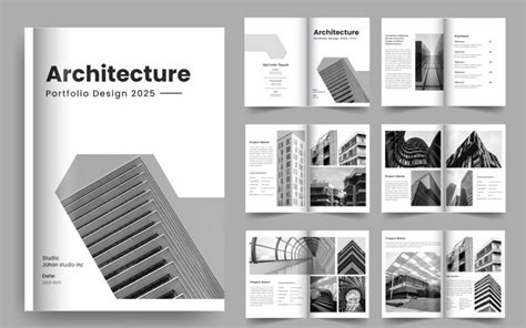 Modern Building And Architecture Portfolio Template Design Portfolio Brochure Layout