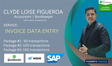 Do Data Entry For Invoices By Clydeloise Fiverr