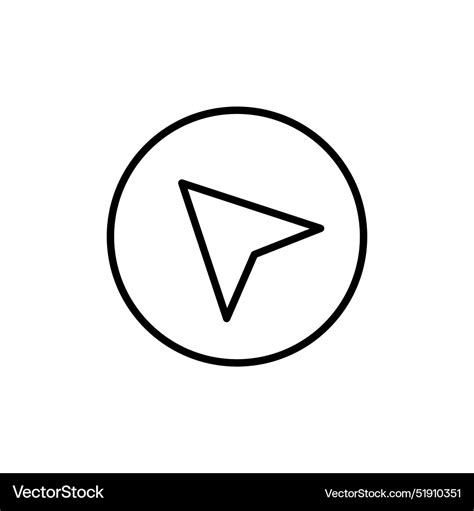 Gps Navigation Icon Ideal For Maps And Directions Vector Image