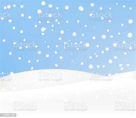 오후에 눈 풍경 눈 드리프트 산 만화 현실적인 스타일 벡터 그림입니다 12월에 대한 스톡 벡터 아트 및 기타 이미지 12월 겨울 계절 Istock