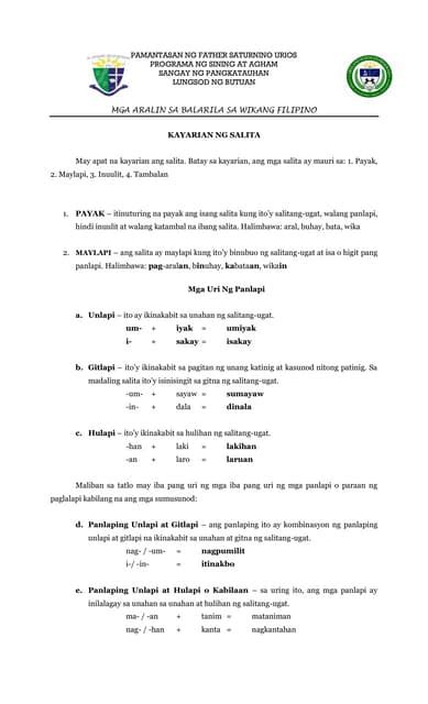 Panlapi Ano Ang Panlapi At Ano Ang Ibat Ibang Uri Ng Panlapi