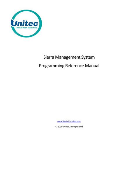 Pdf Sierra Management System Programming Reference Manual€¦ · Sierra Management System