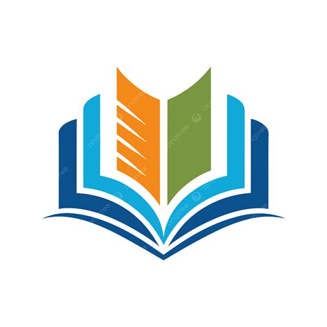 다채로운 책 스택 로고 디자인 교육 또는 도서관 프로젝트에 완벽한 벡터 책 로고 설계 교육 Png 일러스트 및 벡터 에 대한 무료 다운로드 Pngtree