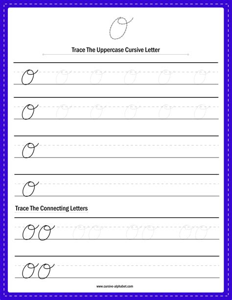 How To Write A Cursive Capital O