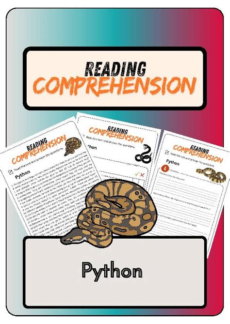 Reading Comprehension Python Solutions By Learnplanet Tpt