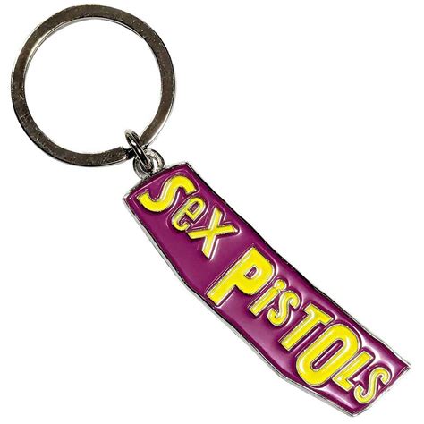 Sex Pistols Classic Logo Metal Keychain Burning Airlines