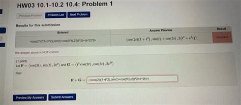 Solved Hw03 101 102 104 Problem 1 Previous Problem