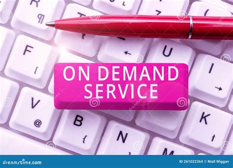 Text Showing Inspiration On Demand Service Business Concept Allows Consumers To Customize
