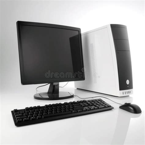 desktop computer monitor keyboard mouse stock image image of keyboard performance 276170365