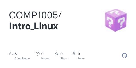 GitHub COMP1005 Intro Linux