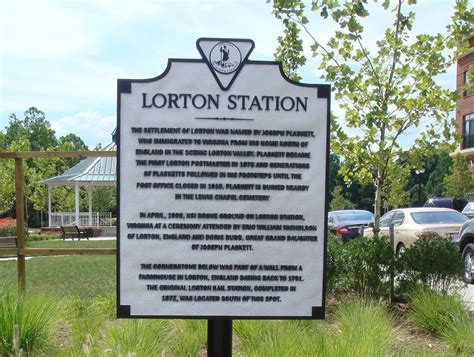 Lorton Station Historical Marker Franconia History
